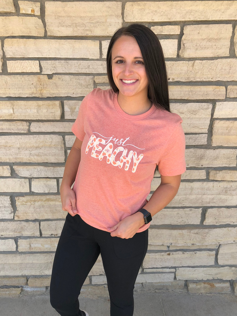 Peachy Tee - Just For You Boutique and Decor