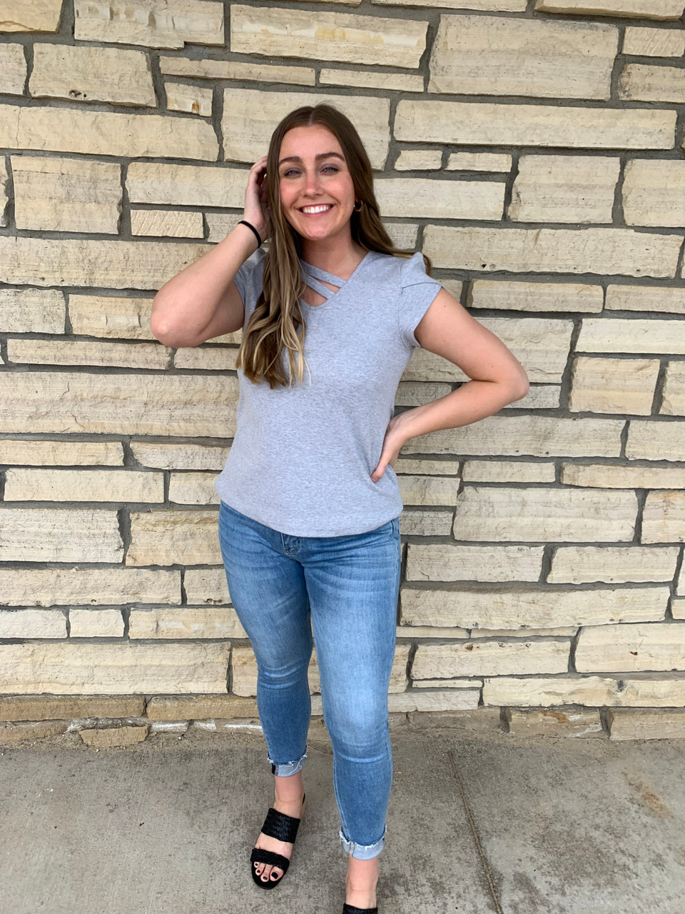 Sammy Short Sleeve - Just For You Boutique and Decor