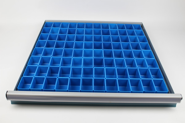 2" x 3" x 2" Blue Storage Bin – Durable USA-Made Drawer Insert