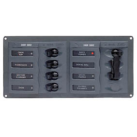 Bep 230V Ac Cb Panel 4Sp 2Dp Vert - Boat Electricals