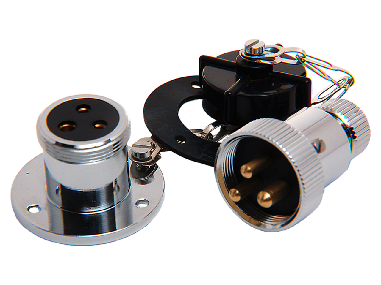 Plug & Socket 3 Pin 2/3 Amp - Boat Electricals