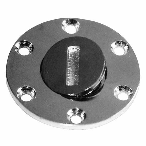 Chrome Brass Plug D55mm - Boat Electricals