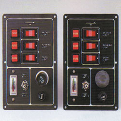 3 Way Fuse/Switch Panel With Battery Test Meter - Boat Electricals