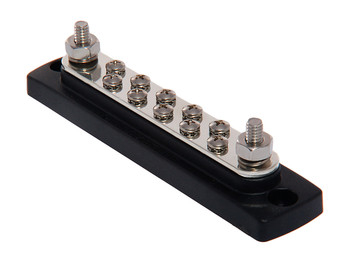 Block Mounted Bus Bar 10 Way - Boat Electricals