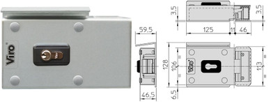 VIRO 'V06-WB' Electric GATE LOCK (Universal Handing) 70mm B/set - Suits ...
