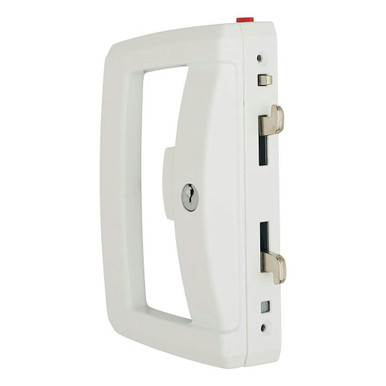 LOCKWOOD ONYX SLIDING DOOR LOCK IN WHITE - Secure Your World Pty Ltd