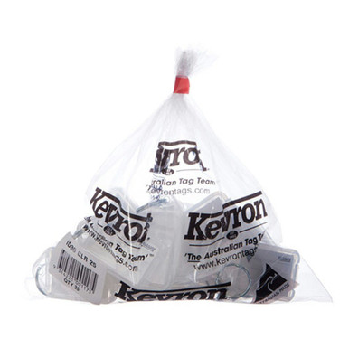 Kevron ID30 Giant Key Tags - Clear - Secure Your World Pty Ltd