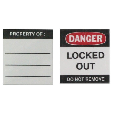 ABUS Safety Lockout Padlock Replacement Label Pack LOTO - Secure Your ...