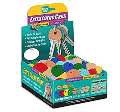 Lucky Line Write On Key Identifier Caps In Assorted Colours-Box of 150 ...