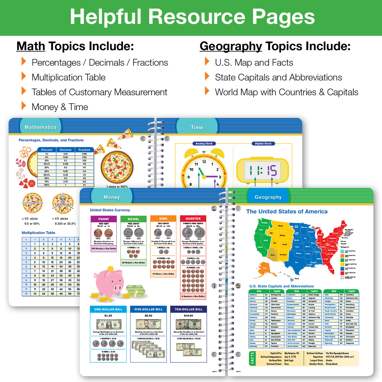 Elementary Student Planner AY 2025-2026 - Block Style - 8.5"x11" (Paint ...