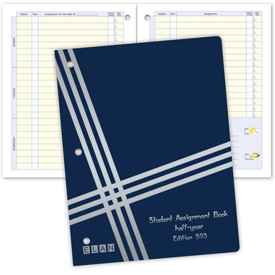 Undated Student Assignment Book - Half Year (S93) - 4X-JK9E-QMB1 - Elan ...