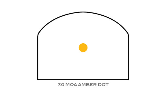 TRIJICON RMR DUAL ILLUMINATED SIGHT - 7.0 MOA AMBER DOT