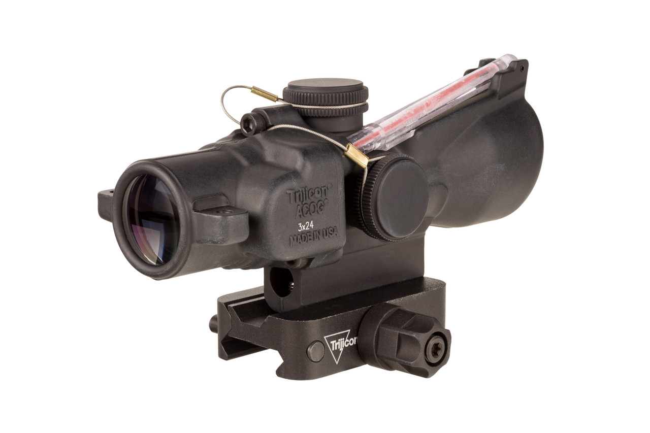 TRIJICON 3X24 COMPACT ACOG® SCOPE - .223 / 55GR. DUAL ILLUMINATED RED ...