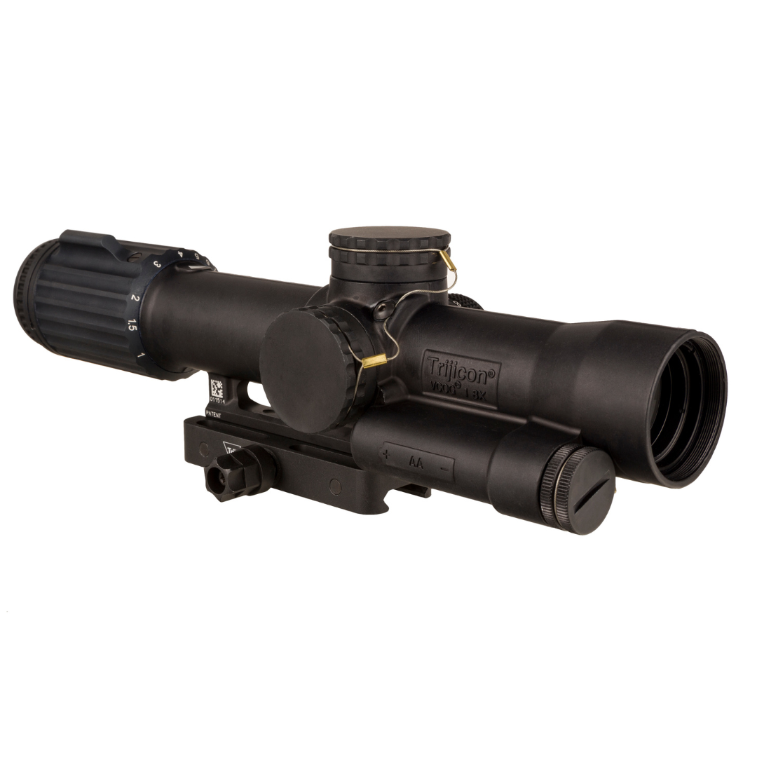 TRIJICON VCOG® 1-8x28 LED RIFLESCOPE - MRAD RED MRAD CROSSHAIR DOT ...