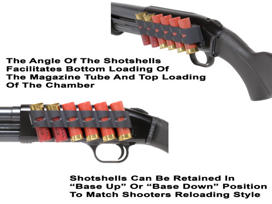 GG&G, INC. MOSSBERG 590 AND 500 SIDE SADDLE SHELL HOLDER 6 SHOT