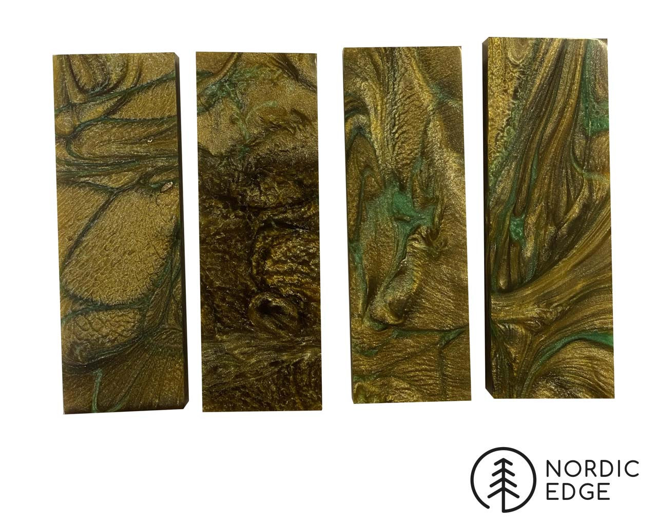 Acrylic Scales, Green & Gold - Nordic Edge