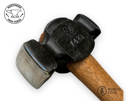 Blacksmith Rounding Hammer, 2.5 LBS, Northern Iron Forge - Nordic Edge