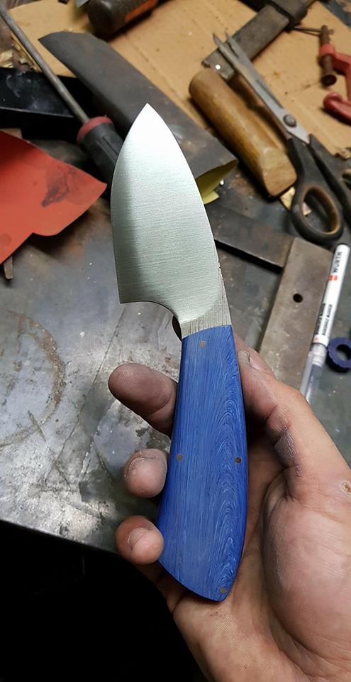 Juma Gem handle materials on blade by Ben C - Nordic Edge