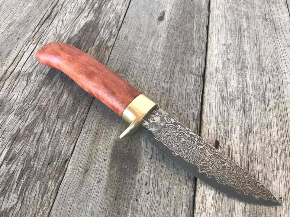 Random or "fireball" pattern Stainless Steel Damascus, pre-hardened ...