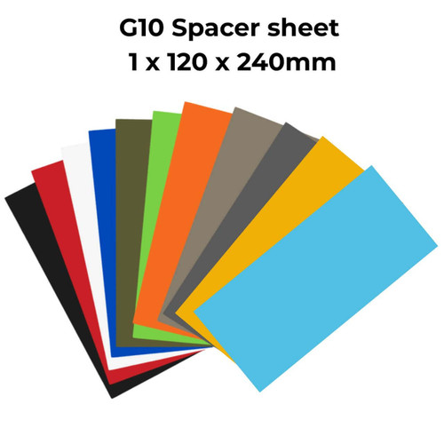 G10 Spacer Sheet 1mm – 120 x 240mm Knife Handle Liner – Multiple ...