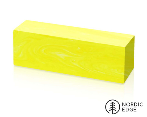 Juma Gem Yellow Block – Resin Knife Handle Material | Nordic Edge
