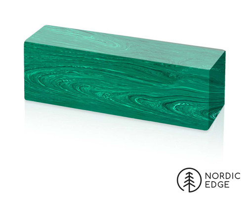 Juma Gem Green Block – Resin Knife Handle Material | Nordic Edge