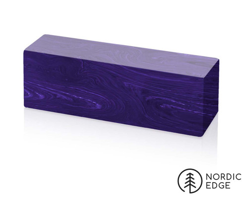 Juma Gem Violet Block – Resin Knife Handle Material | Nordic Edge