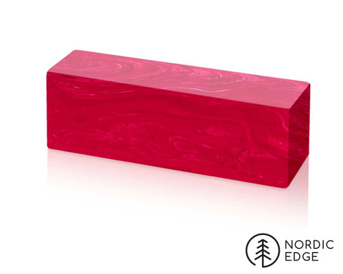 Juma Gem Red Block – Premium Resin Handle Material | Nordic Edge