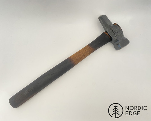 Diagonal Peen Hammer, 2.5 LBS, Northern Iron Forge, LEFT handed ...