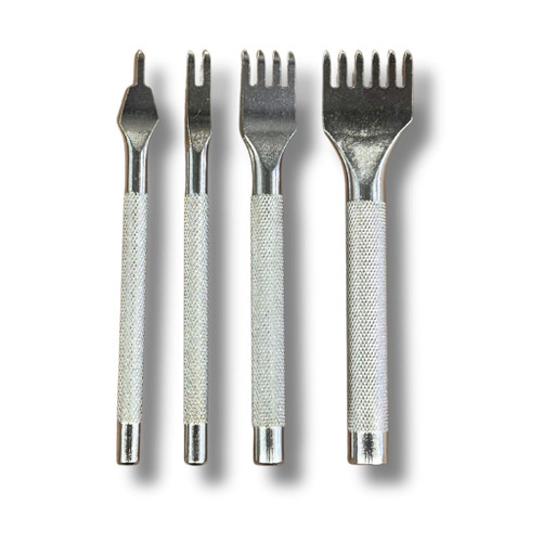 Diamond Leather Stitching Punch Set – 1, 2, 4 & 6 Prong | Nordic Edge