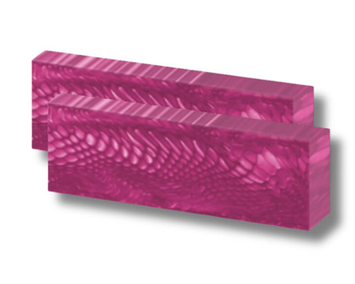 Juma Pink Dragon Handle Scales – Synthetic Resin Knife Handle Material ...