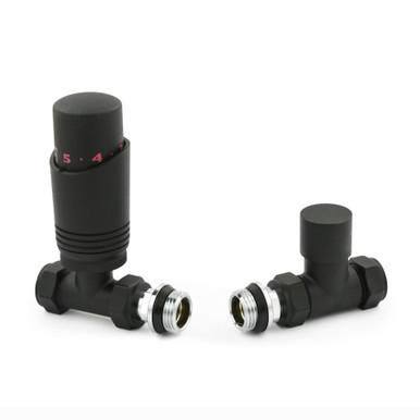 Cascade Modern Straight Thermostatic Radiator Valve (TRV) - Textured ...
