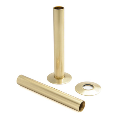 Brass 130mm Pipe Shroud (pair) - Hot-Flow