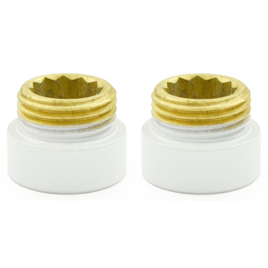 Hot Flow | 10mm Rigid Radiator Valve Extensions 1/2 inch BSP - White ...