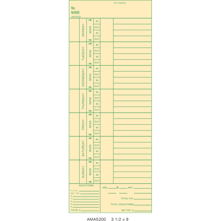 TCX-35 Electronic Time Clock - Amano