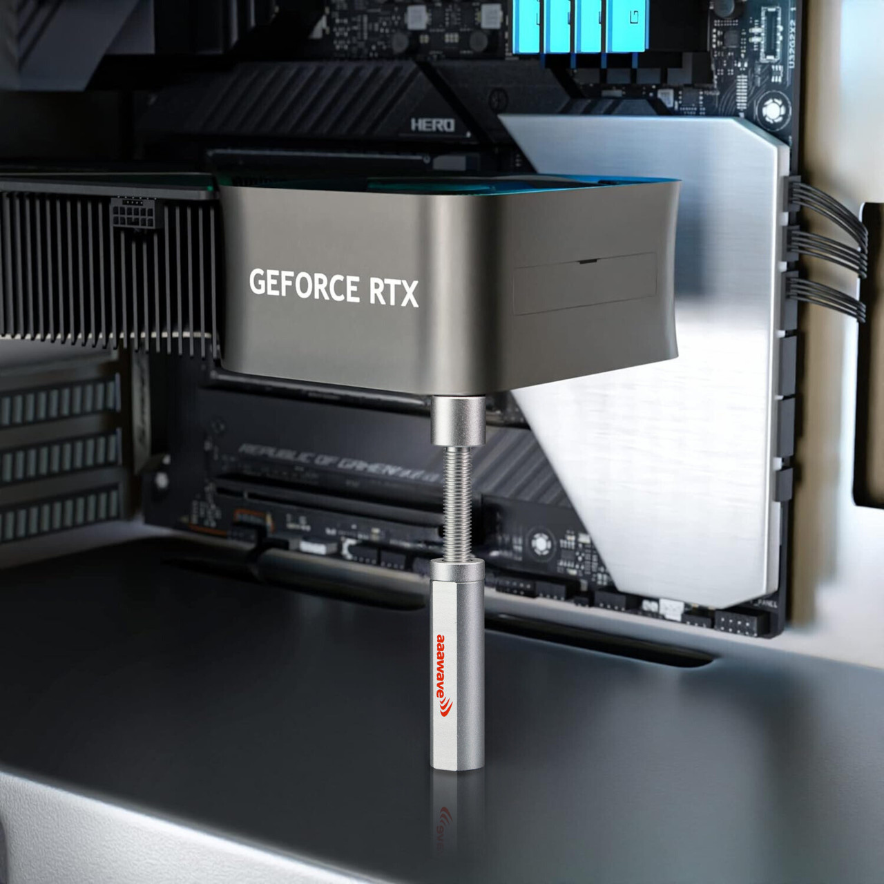 AAAwave Graphics Card Support Bracket Adjustable Height GPU Brace with ...