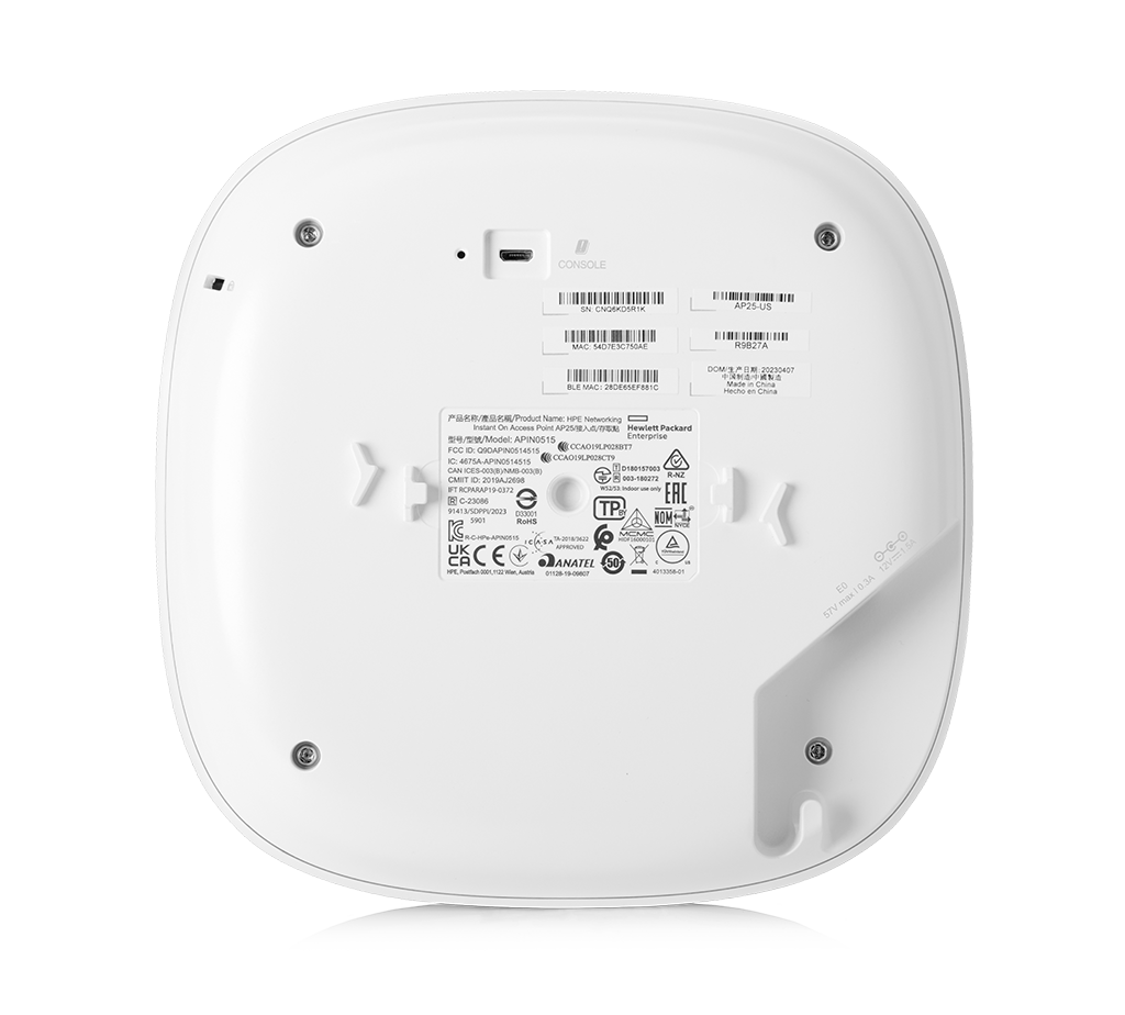 HPE Networking Instant On AP25 .11ax 4x4 Wi-Fi Access Point | US Model ...