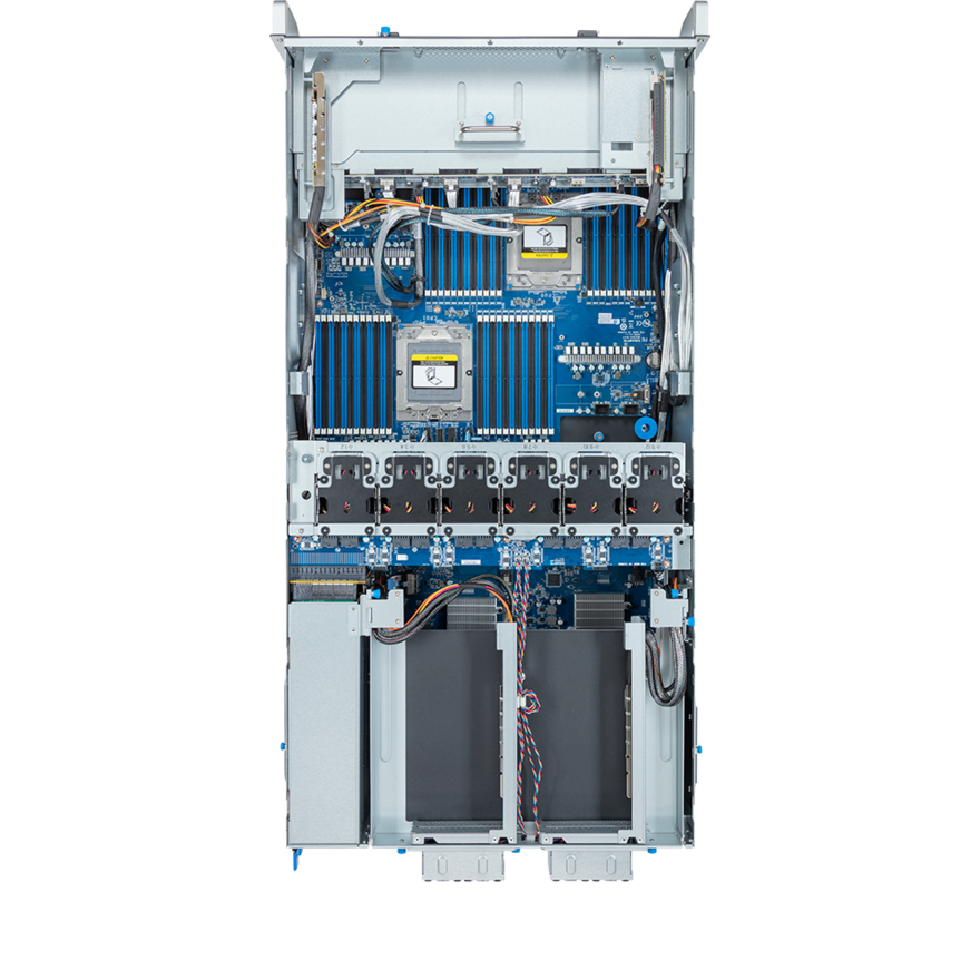 Gigabyte 4U HPC/AI Server - AMD EPYC 9004, Dual CPU, 10x Gen5 GPUs ...