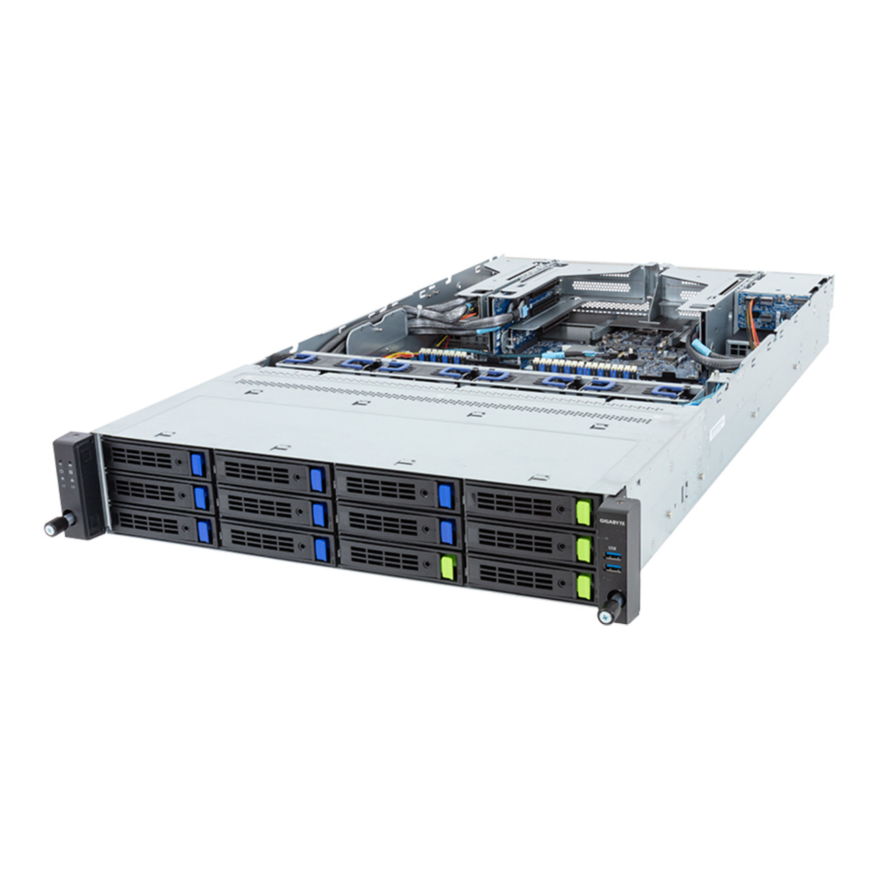 Gigabyte 2U Rack Server Barebone- Intel Gen4/Gen5 Intel Xeon Scalable ...