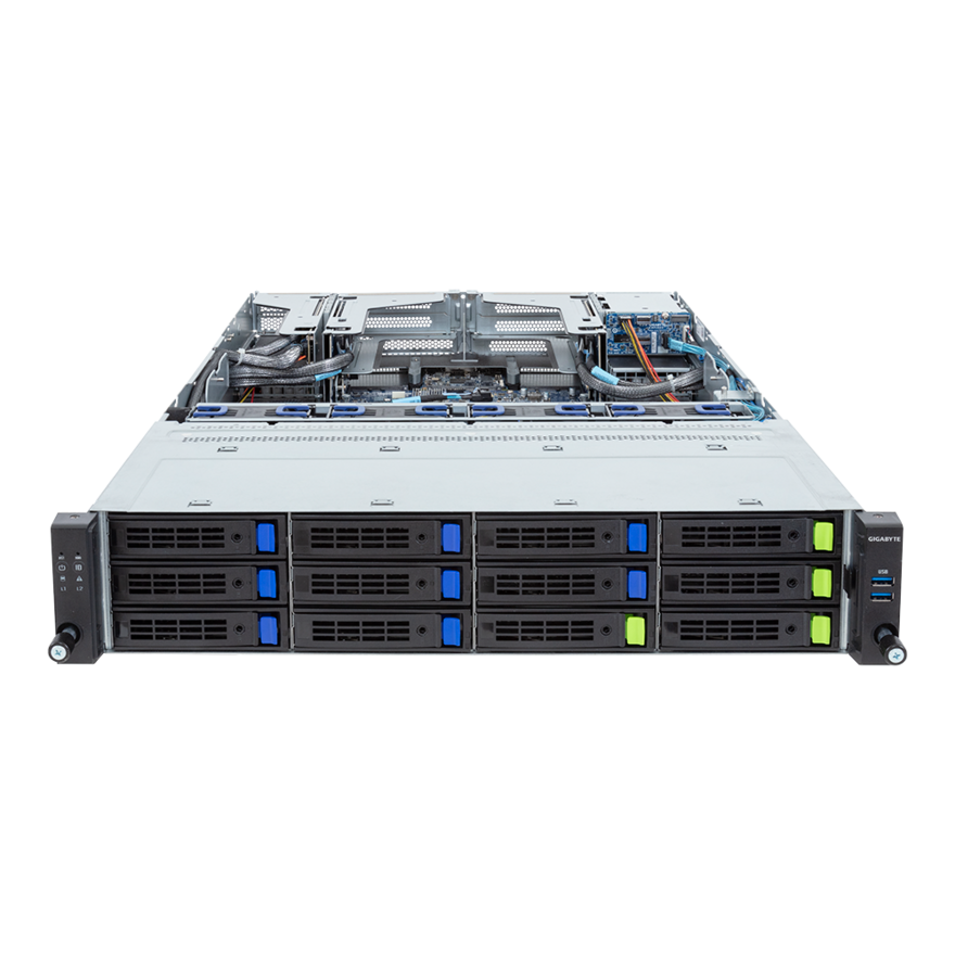 Gigabyte 2U Rack Server Barebone- Intel Gen4/Gen5 Intel Xeon Scalable ...