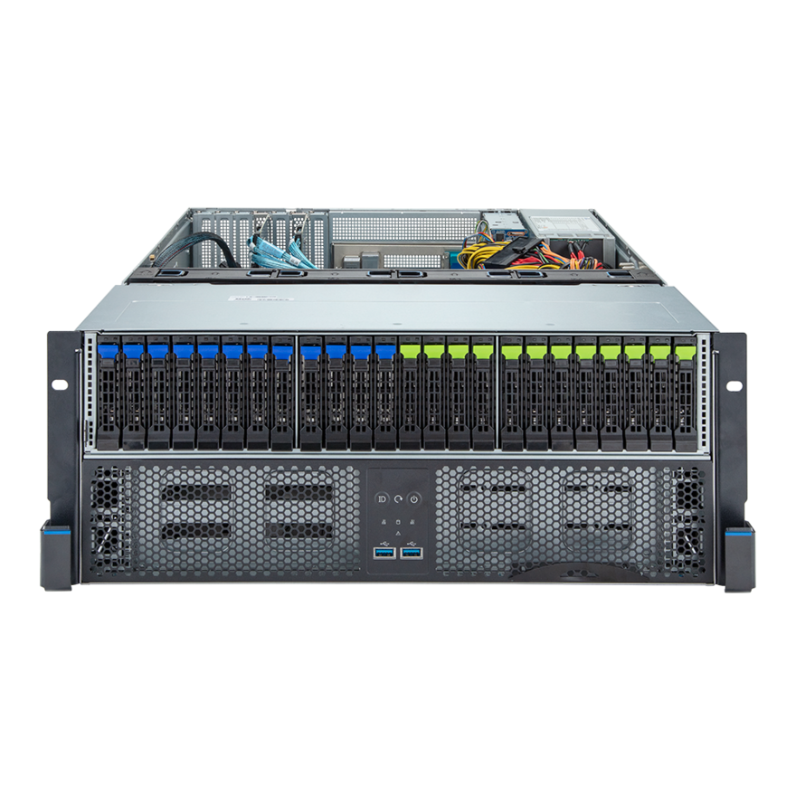Gigabyte 4U Sorage Server Barebone - AMD Epyc 7003, 2x M.2 Gen4 x4 ...