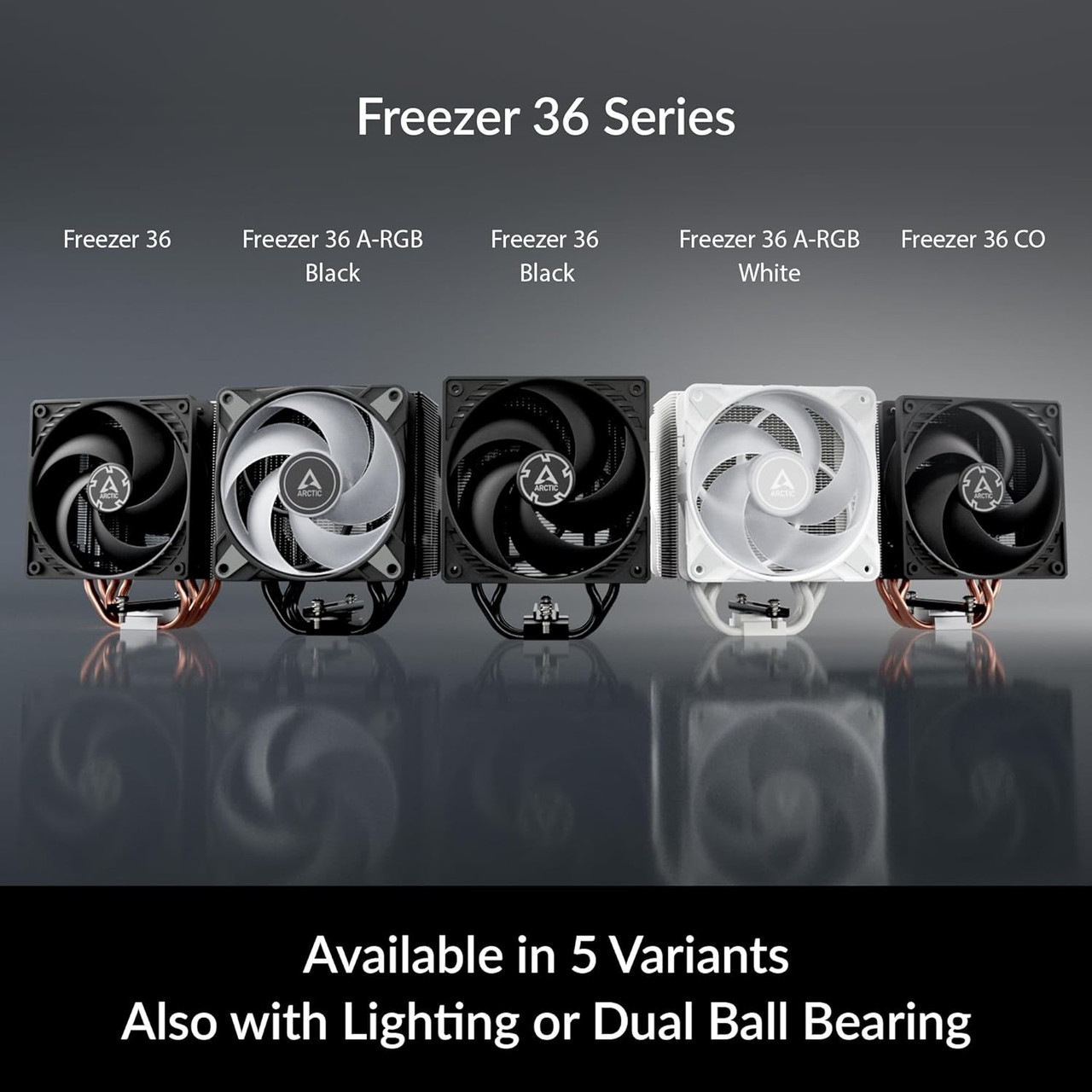 Arctic Freezer 36 All Black CPU Fan Cooler Intel Socket LGA1700,AMD ...
