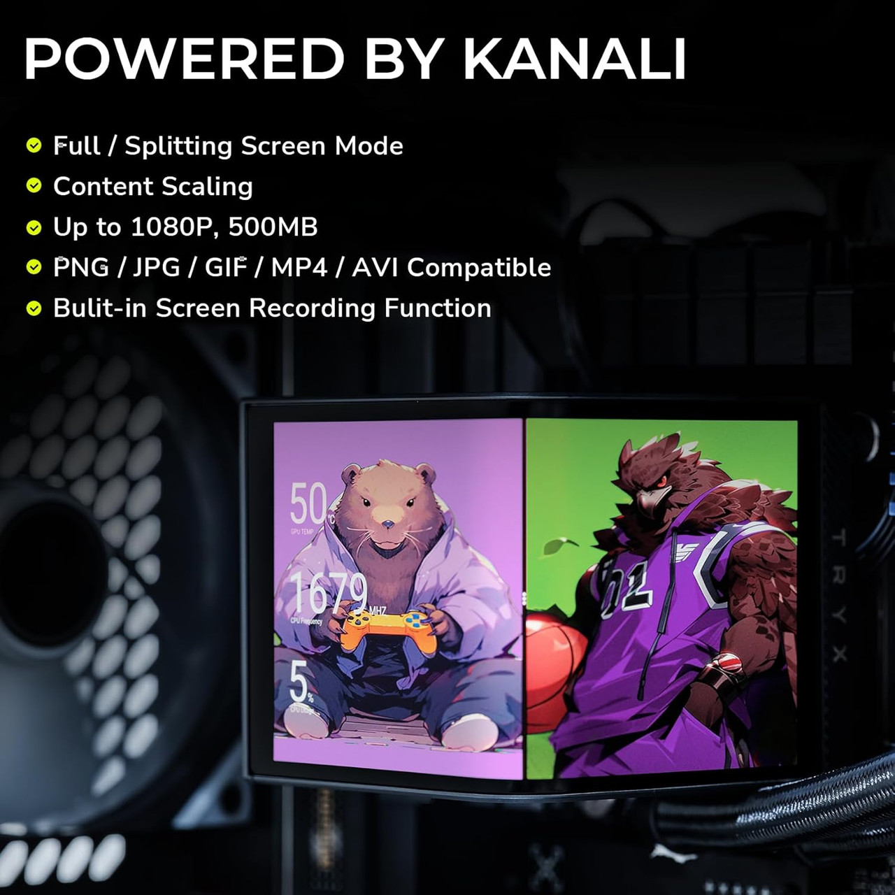 TRYX Panorama 280 Muti-Compatible ARGB Cooler (Black) L-P280A-AS2M-G0K