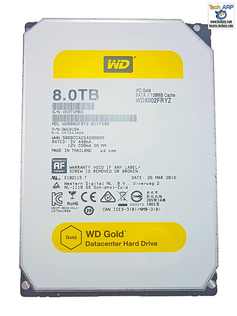 The WD Gold 8TB Datacenter Drive (WD8002FRYZ) Review - PlatinumMicro.com