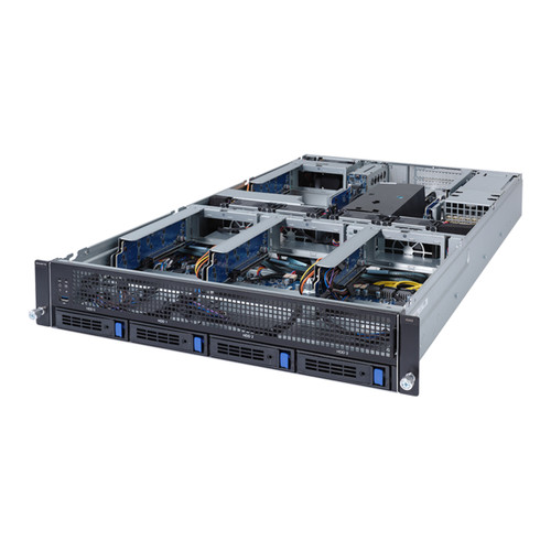 Gigabyte NVIDIA Certified 2U HPC/AI Server Barebone - AMD EPYC 7003, 4x ...
