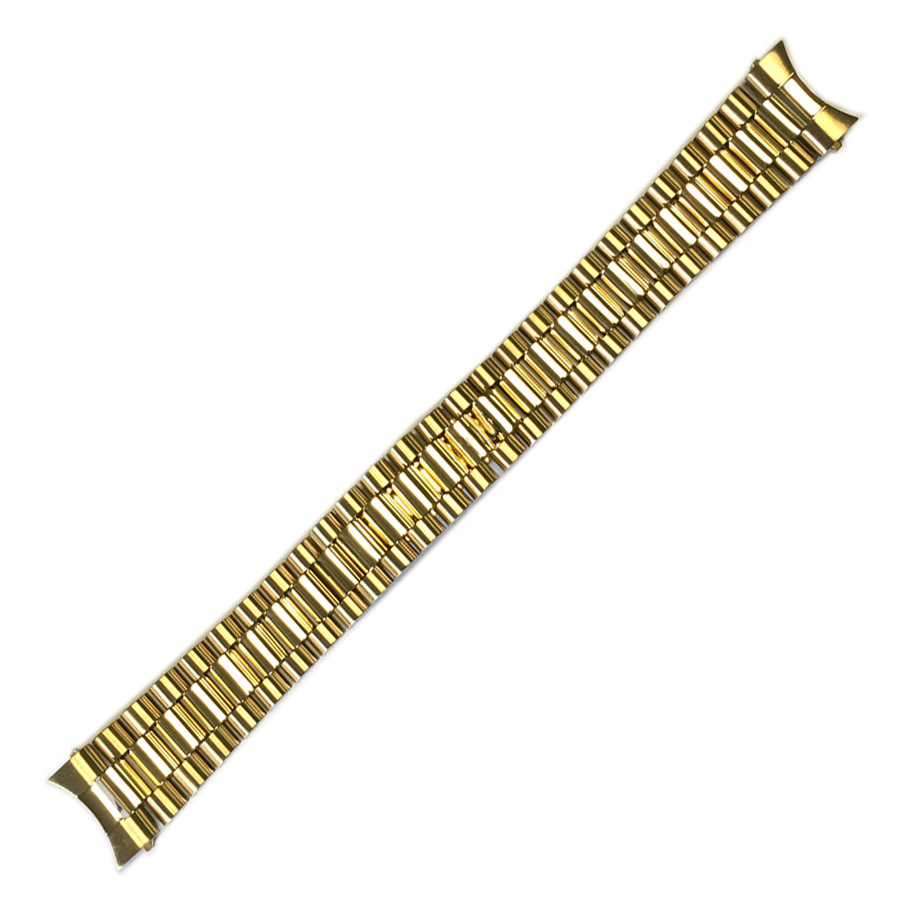 Hadley-Roma President-Style Metal Watch Band | Hidden Clasp