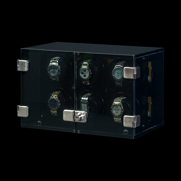 Orbita Milano, Smoked Acrylic | Watch Winder | For 6 Watches
