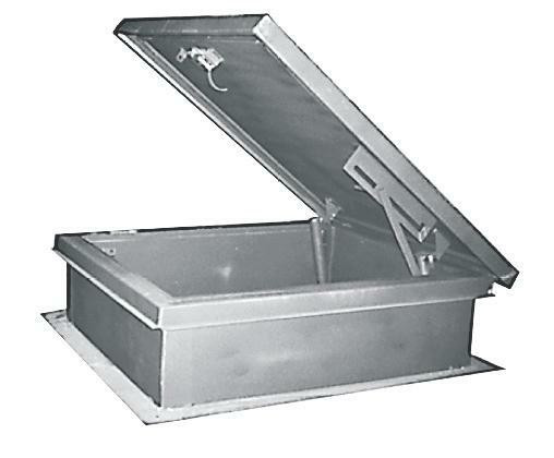 30" x 54" Galvanized Steel Weather Resistant Roof Hatch