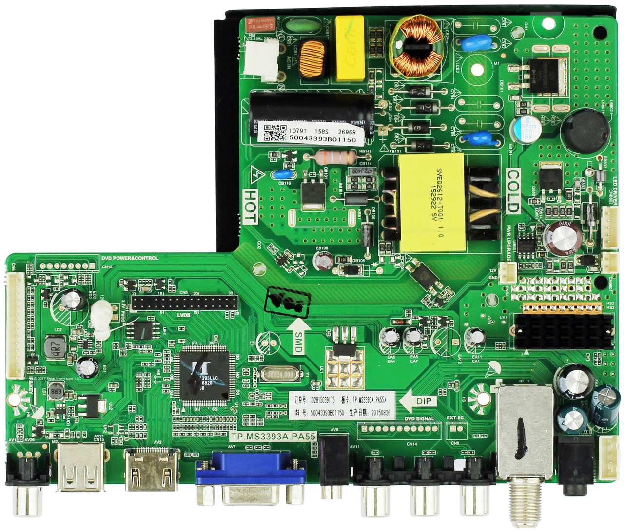 Proscan Main Board / Power Supply for PLED1960A-D (A1508 Serial)