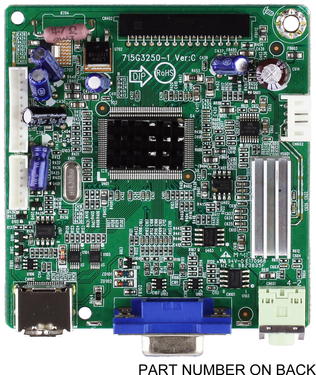 HP CBPFGQ8CBHP010 (715G3250-1) Main Board for W2338H